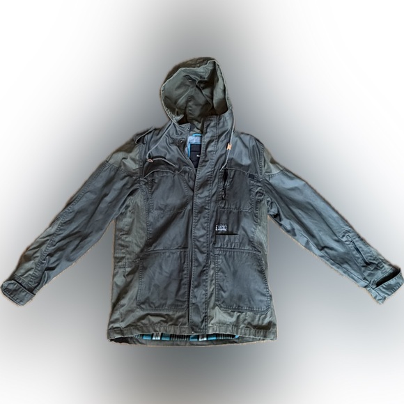 Hurley | Jackets & Coats | Hurley Waxedplaid Lined Field Jacketcovert ...